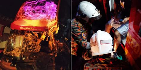 မလေးရှားမှာ ဘတ်စ်ကား ယာဉ်တိုက်မှုဖြစ်ပွားခဲ့ရာ စင်္ကာပူနိုင်ငံသား ၁၆ ဦး ဒဏ်ရာရ