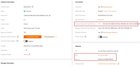 Using Dnat To Access A Kafka Instanceuser Guide Paris Region