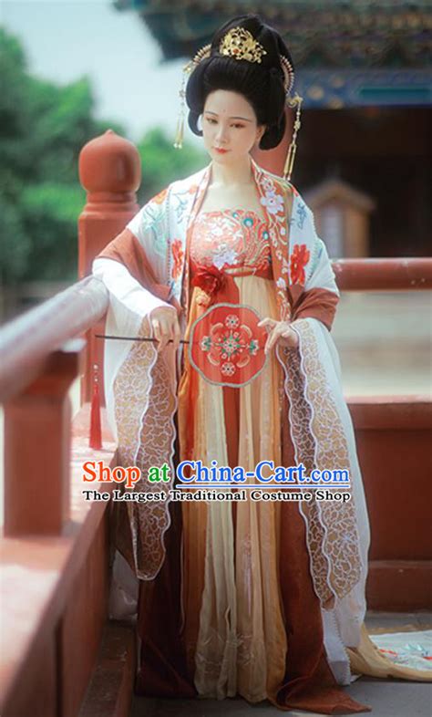 Chinese Tang Dynasty Imperial Empress Costumes