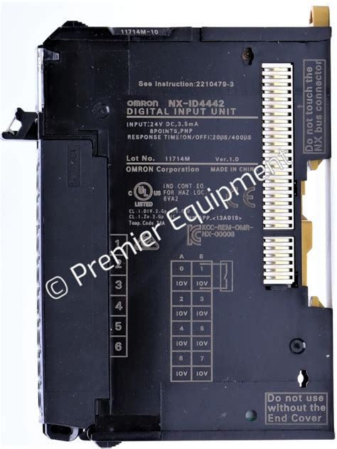 Omron Nx Id4442 Digital Input Unit Premier Equipment Solutions Inc
