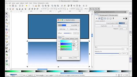inkscape gradient two colors lasafrica