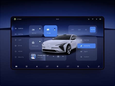 Auto Interface Car Dashboard Interface Design Carplay Dashboard