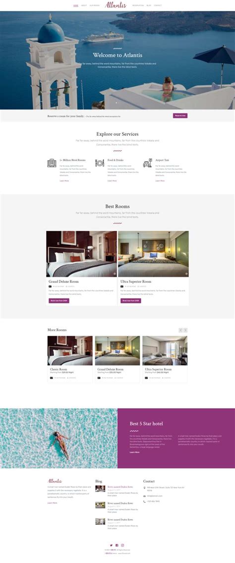 html css网页设计，连锁酒店网站建设模板 17素材网