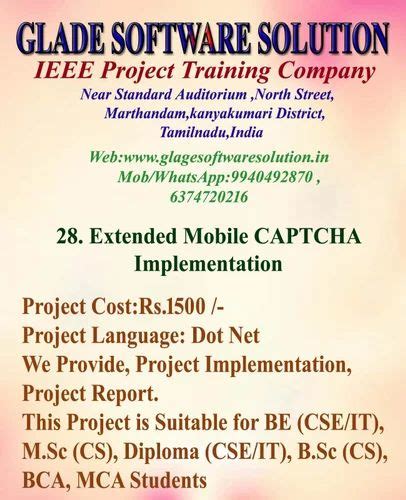 Extended Mobile Captcha Implementation Dot Net In Marthandam North