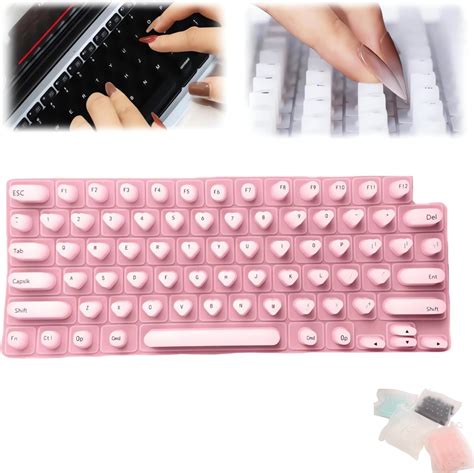 Amazon Com Keyboard Film For Nail Art Silicone Raised Keyboard Protective Cover Clear