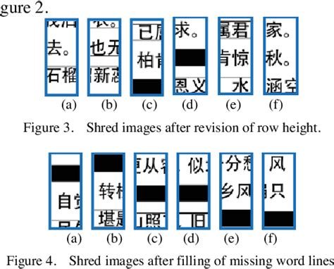Figure 4 From Automatic Reconstruction Of Cross Cut Chinese Document Shreds Based On The Feature