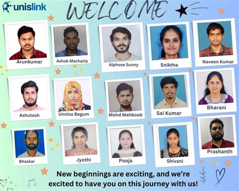 Newjoiners Welcomeaboard Teamgrowth Companyculture Employeeexperience Unislinkindia