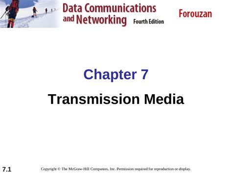 Data Communication Chapter 07 1 Slides Data Communication Systems