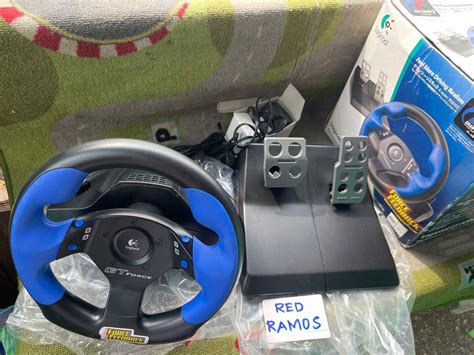 Logicool Logitech Gt Force Steering Wheel Set With Force Feedback Brand New For Ps2 Pc Gt3 Logicool Logitech Gt Force Steering Wheel Set With Force Feedback Brand New For Ps2 Pc Gt3
