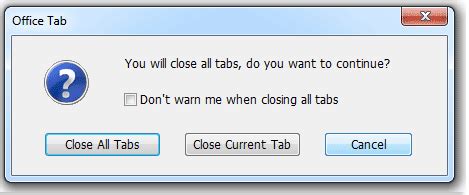 Close All Documents With One Click Office Tab ExtendOffice