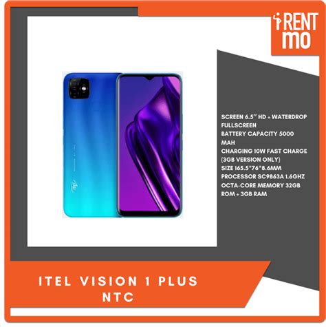 Itel Vision Plus Ntc Buy Rent Pay In Installments