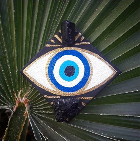 Mal De Ojo Evil Eye Protection Good Vibes Black Tourmaline Etsy