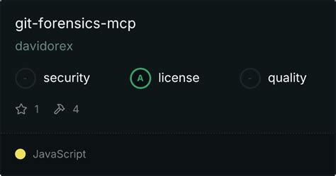 Score Git Forensics MCP Glama