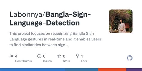 Github Labonnya Bangla Sign Language Detection This Project Focuses
