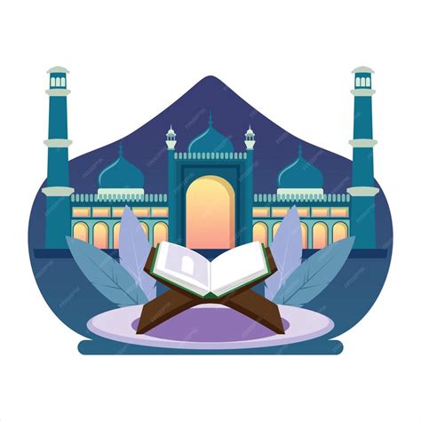 Premium Vector Mosque Flat Design Vector Islamic Design Vector