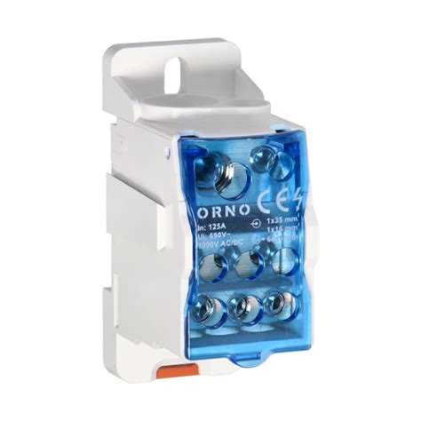 Power Distribution Block 125a Input Terminal 1x16mm² And 1x35mm² Output Terminals 6x16mm²