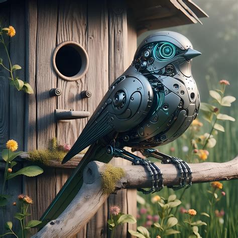 Download Ai Generated Bird Birdhouse Royalty Free Stock Illustration Image Pixabay