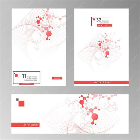 Premium Vector Molecule Structure Interconnection Network Book Technology Cover Brochure Flyer
