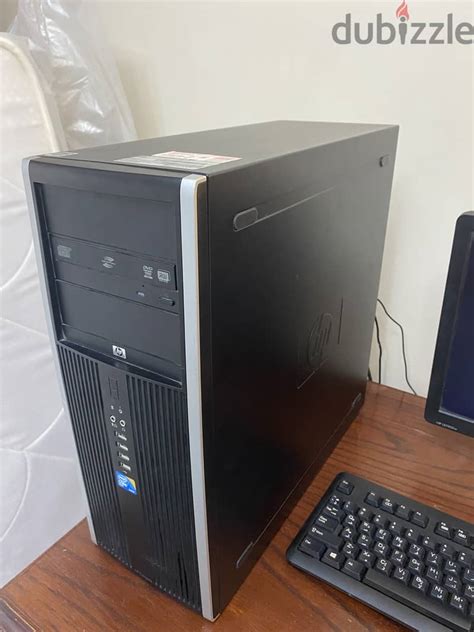 كمبيوتر كامل Hp 8000 Elite Tower وشاشة وماوس وكيبورد حالة ممتازة