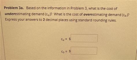 solved problem 3a ﻿based on the information in problem 3