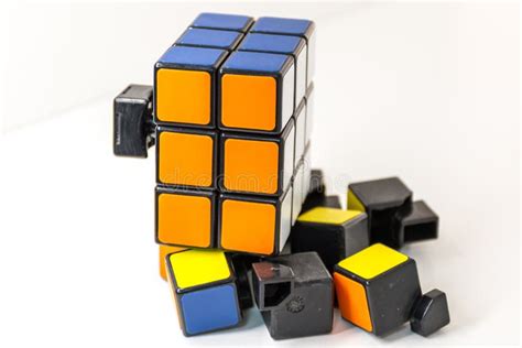 Red Problem Solving Puzzle Cube Editorial Photo Image Of Conceptual Idea 12468911