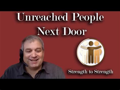 The Unreached People Group Next Door By Clyde Zimmerman