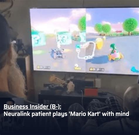 Neuralink Patient Controls Mario Kart With Mind R Newswall