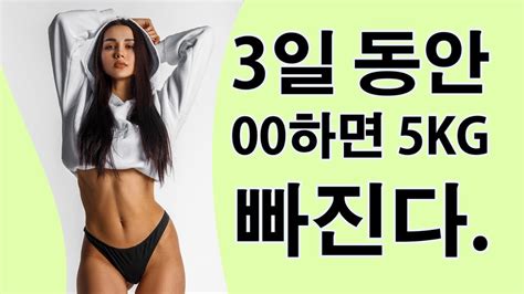 3일만에 5키로 감량 2023년 다이어트 이걸로 시작하자 살빼유 다이어트 전략 1 Youtube