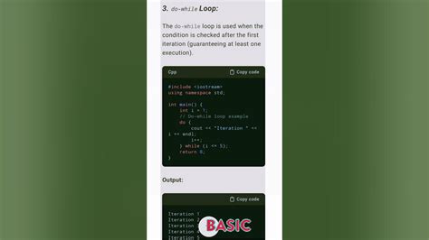 Basic Of Looping Statement Do While Loop Do While Cpp Program Cpp Language Youtube
