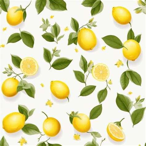 Premium Ai Image Lemonade Background Pattern