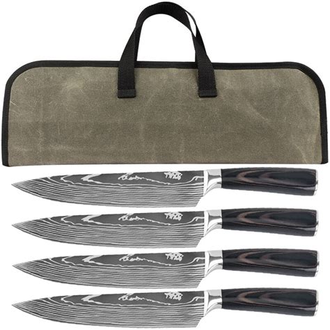 휴대용 캠핑 요리사 나이프 롤 백 포켓 전문 주방 슬라이싱 식칼 일본 나이프 휴대용 케이스 파우치 정리함 Aliexpress