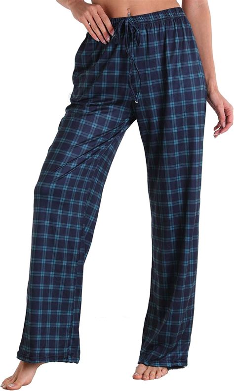 Gulirife Pantalones De Pijama Para Mujer Con Diseño De Flores Pierna Ancha Con Cordón