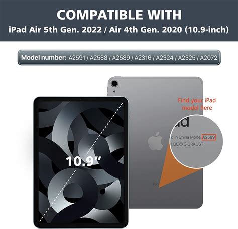 Buy Coo Keyboard Case For Ipad Air 5th Generation 2022 Ipad Air 4th Generation 2020 Ipad