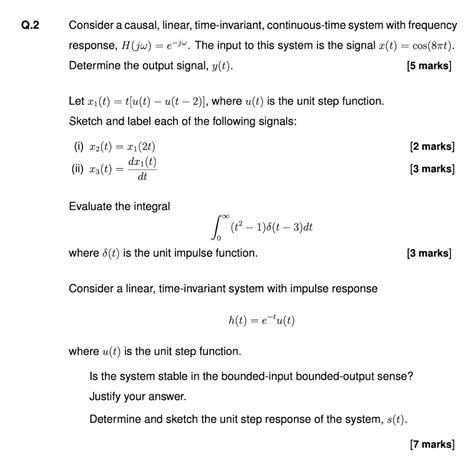Solved Consider A Causal Linear Time Invariant Chegg