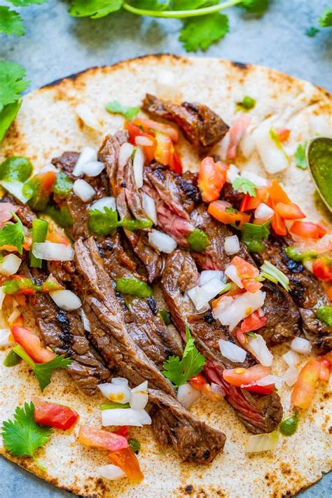 Easy Carne Asada Tacos Recipe Marinade Averie Cooks
