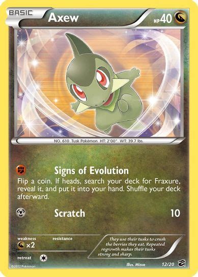 Axew Pokemon Evolution Chart