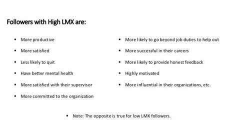 Leader Member Exchange LMX Theory PPT