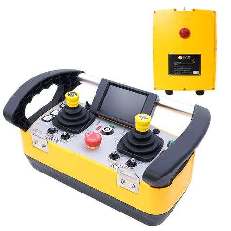 Ecd Q5000 Industrial Hydraulic Joystick Radio Remote Control For Tower Truck Crane Radio