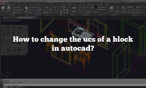 How To Change The Ucs Of A Block In Autocad