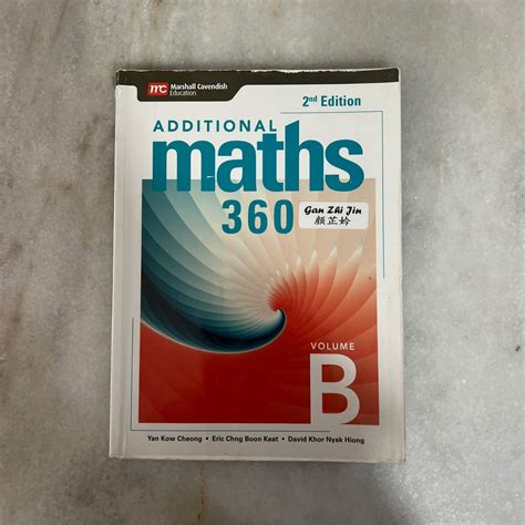 Additional Mathematics Volume B Textbook Hobbies And Toys Books