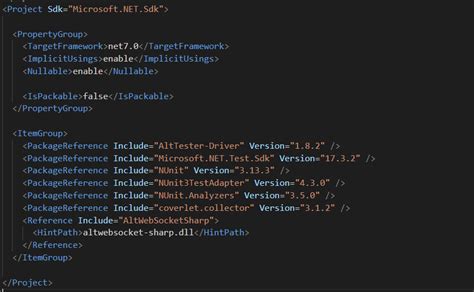 altwebsocket sharp is not linked to the driver nuget package · issue
