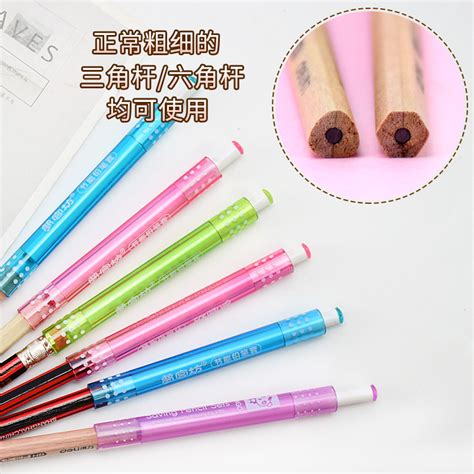 双头铅笔帽儿童小学生节能铅笔套帽加长杆卡通接笔铅笔彩铅延长器 虎窝淘