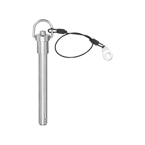 Uxcell 304 Stainless Steel Ring Handle Locking Pin Ball Lock Pins Quick Release Safety Locating