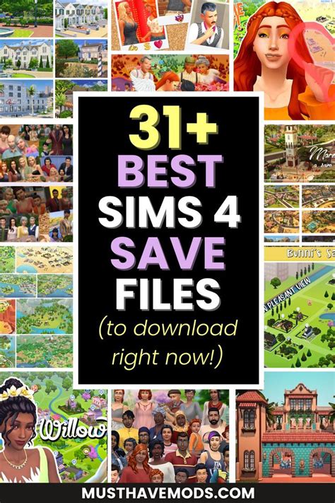 31 Best Sims 4 Save Files To Add Variety To Your Game Sims 4 Save File Sims 4 Sims Sims 4