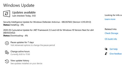 Kb4555452 Cumulative Update Net Framework 3 5 4 8 Windows 10 May 12 Windows Update Windows