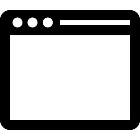 Empty Terminal Window Icon