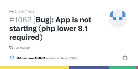 Bug App Is Not Starting Php Lower 81 Required · Issue 1062