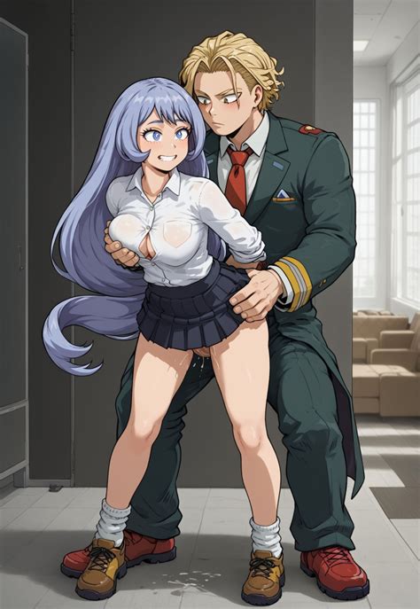 Rule 34 Ai Generated Blue Eyes Blue Hair Blush Clothed Clothing Couple Echodantalian