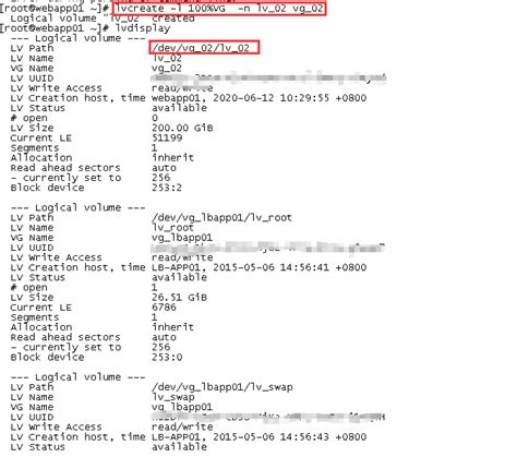 Pvcreate Vgcreate Lvcreate 扩容 Leihongnu 博客园