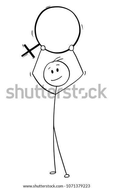 Cartoon Stick Man Drawing Conceptual Illustration Stock Vector Royalty Free